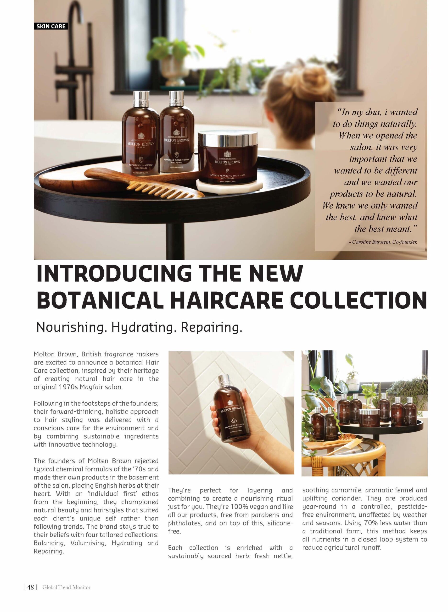 Introducing the new Botanical Haircare Collection - Global Trend Monitor