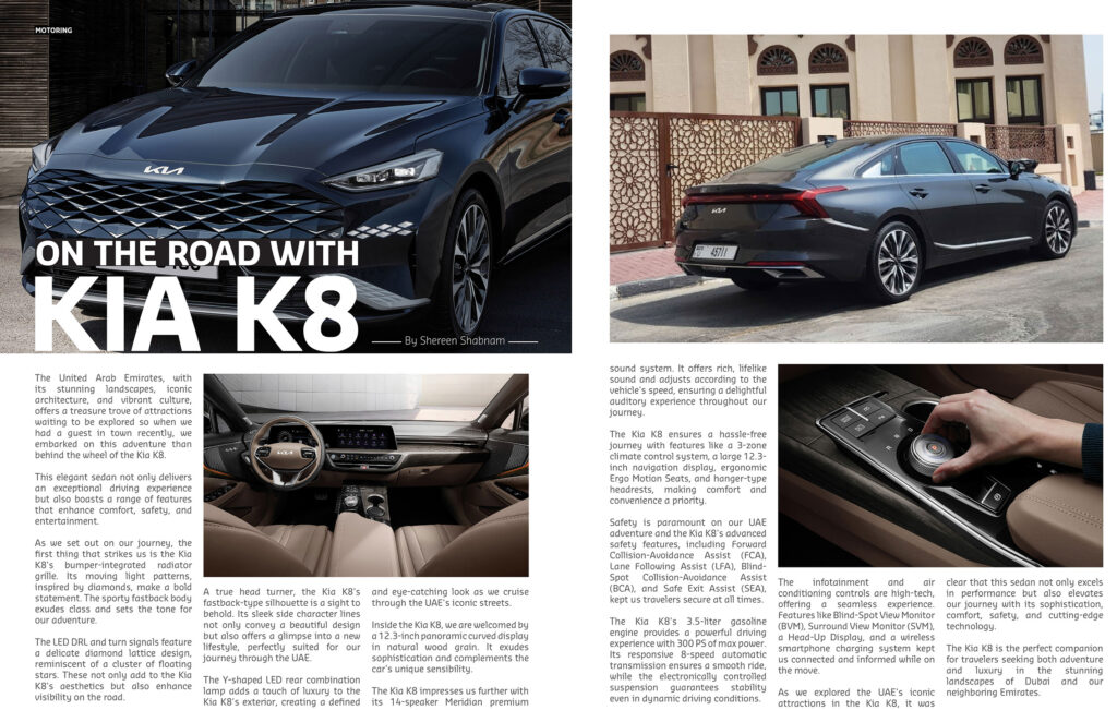 On the road with Kia K8 - Global Trend Monitor