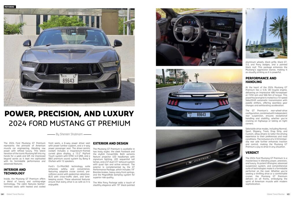 Power, Precision, and Luxury: 2024 Ford Mustang GT Premium - Global ...