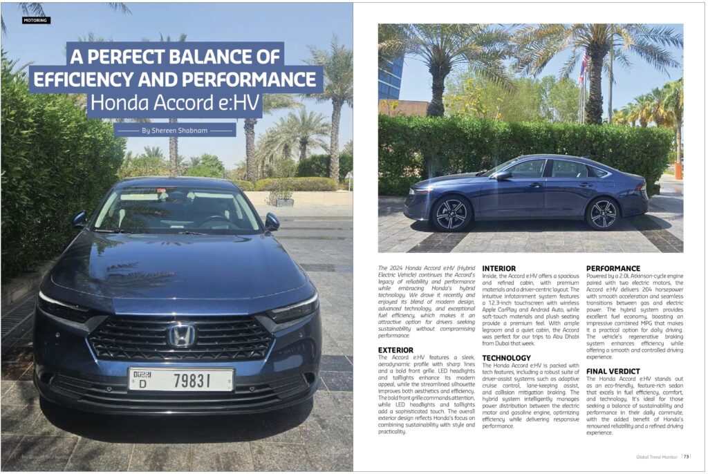 A Perfect Balance of Efficiency and Performance: Honda Accord e:HV ...